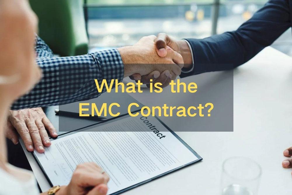 What is an EMC contract for a solar power plant?